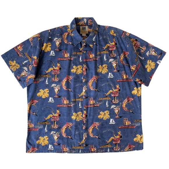 KAHALA | Shirts | Avi Collection By Kahala Hawaiian Shirt Marlin ...